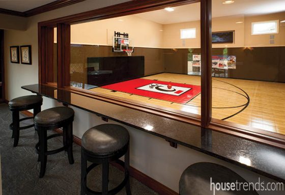 Taking it to the hoop: basketball room designs