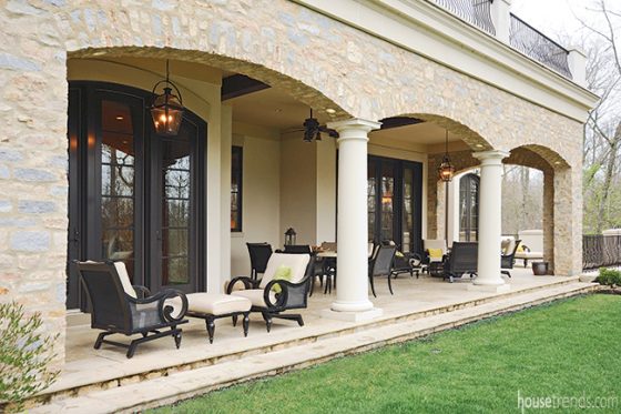 Indian inspired veranda living