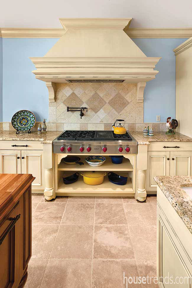 Kitchen design is refreshingly French