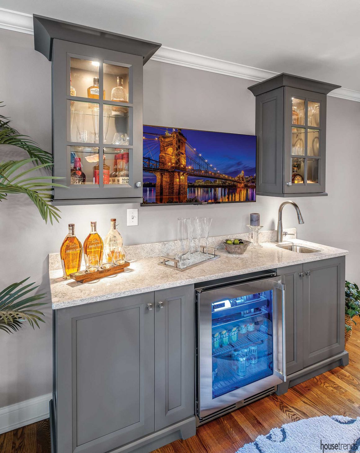 Kitchen remodel is anything but blue and offers an unexpected twist.