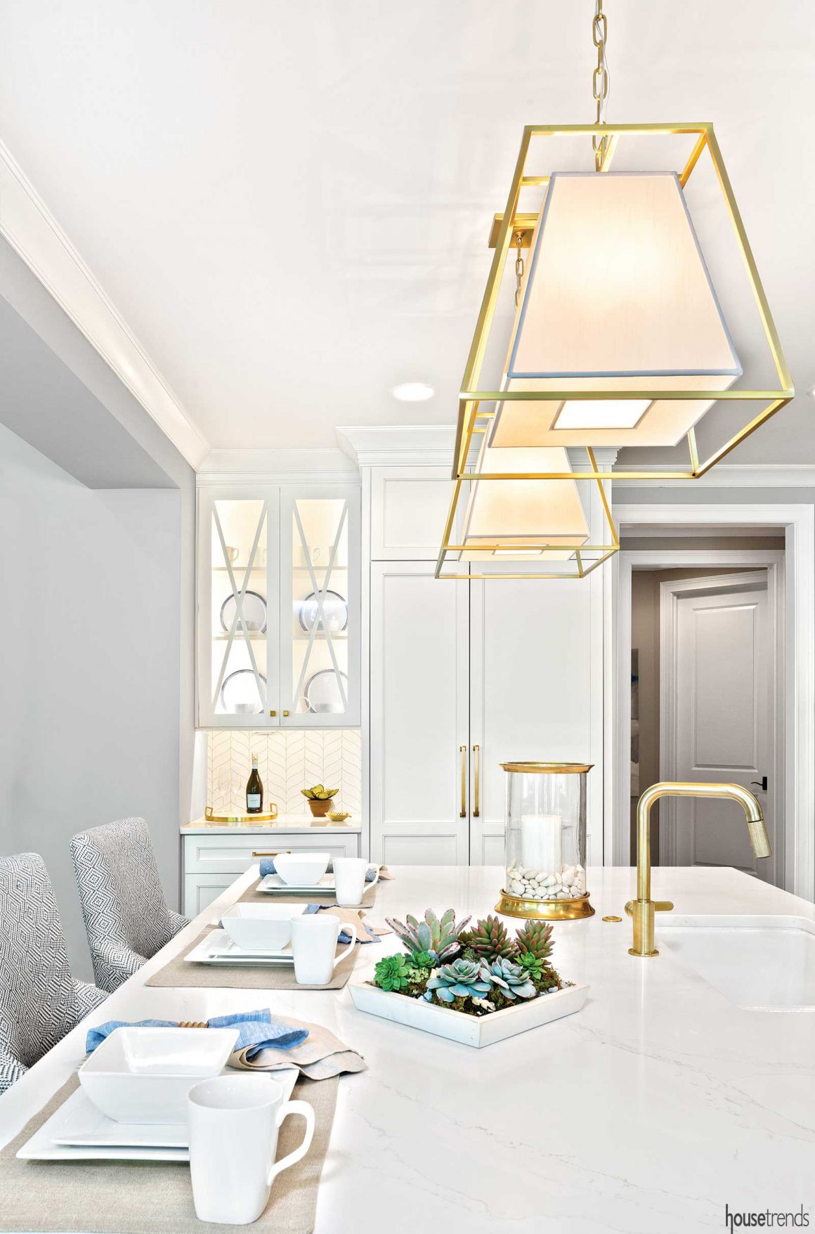 The lustrous alloy of brass is back in the interior design spotlight