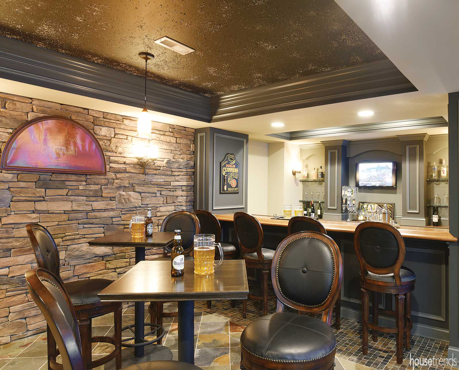 Fully stocked home bars