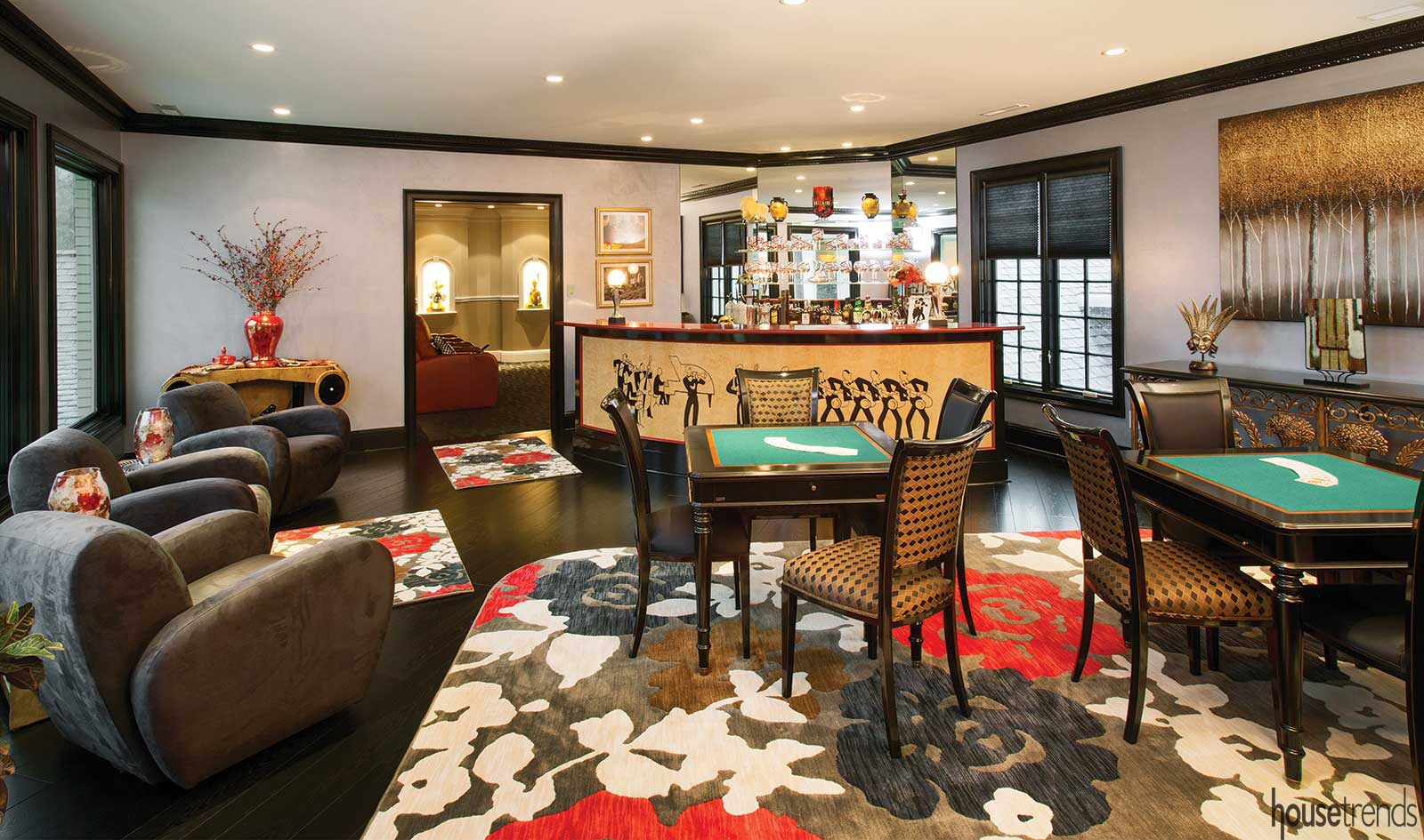 Fully stocked home bars