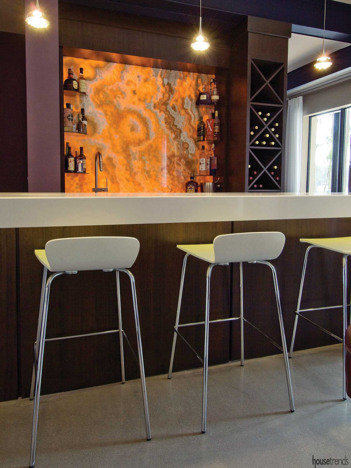 Fully stocked home bars