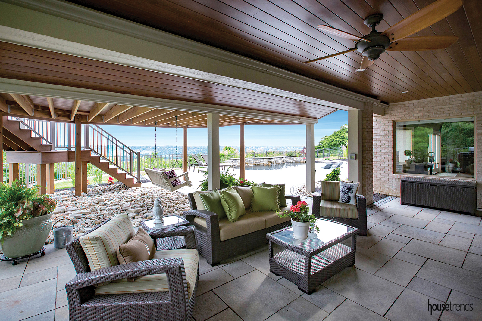 Layers of outdoor living - Housetrends